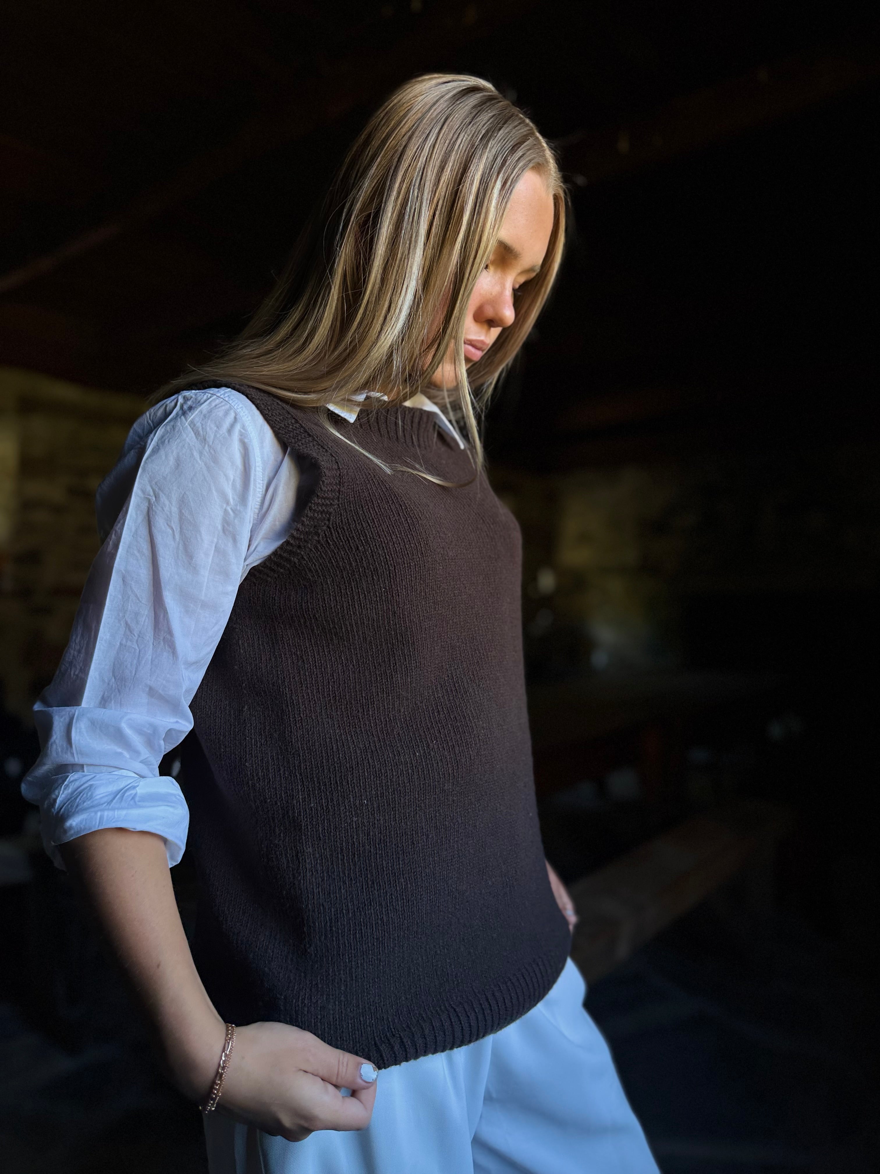 Crew Vest – Mount Nicholas Merino